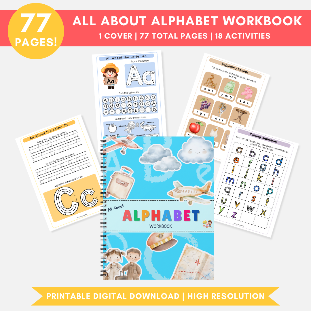 All About Alphabet Workbook (Digital Only) – Print and Learn PH