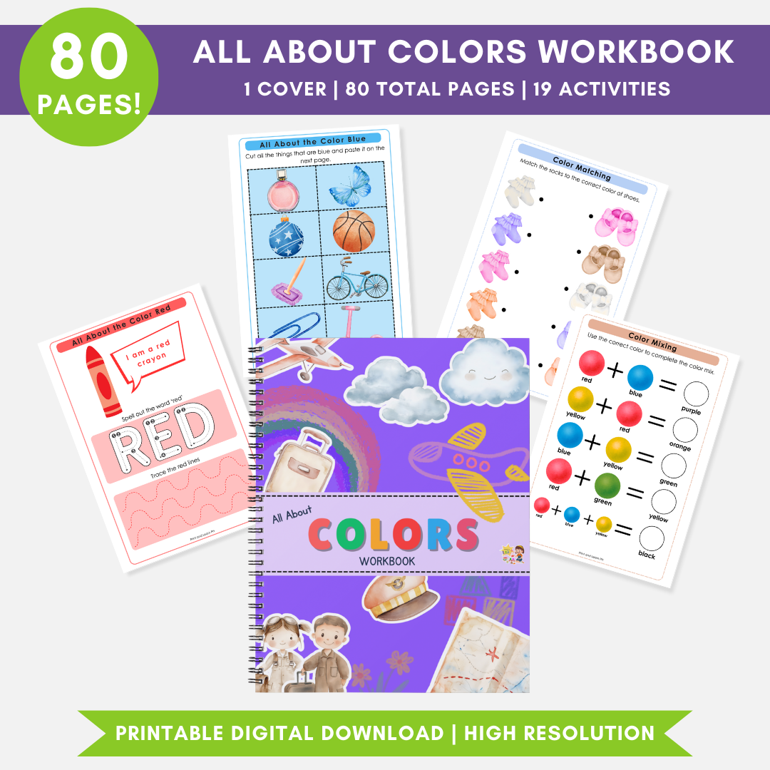 All About Colors Workbook (Digital Only) – Print and Learn PH