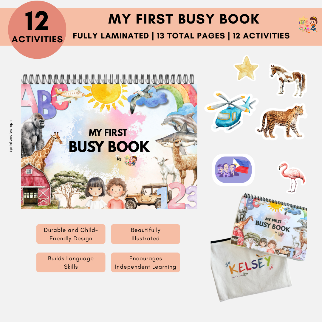 My First Busy Book – Print and Learn PH