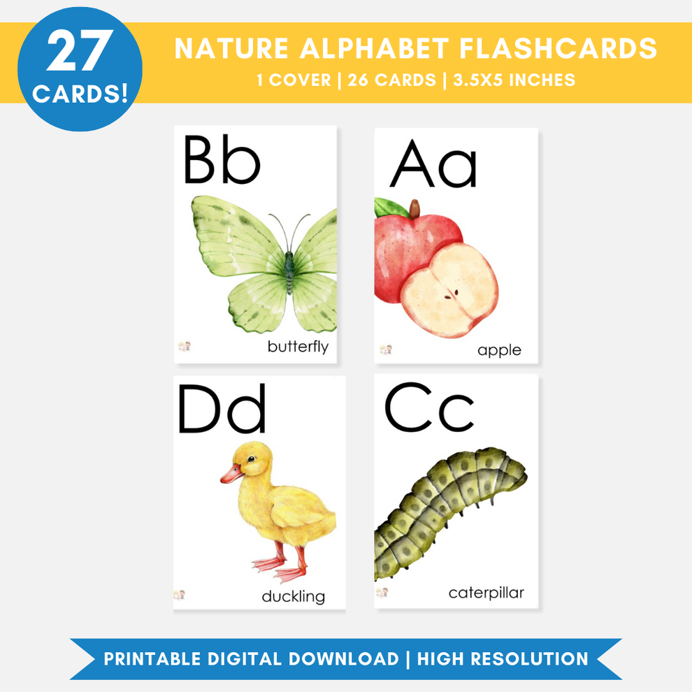 Nature Alphabets Flashcards (Digital Only) – Print and Learn PH