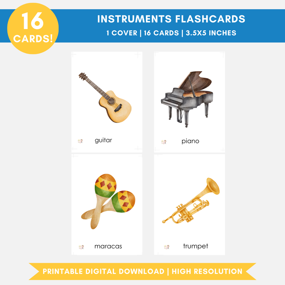 Instruments Flashcards (Digital Only) – Print and Learn PH