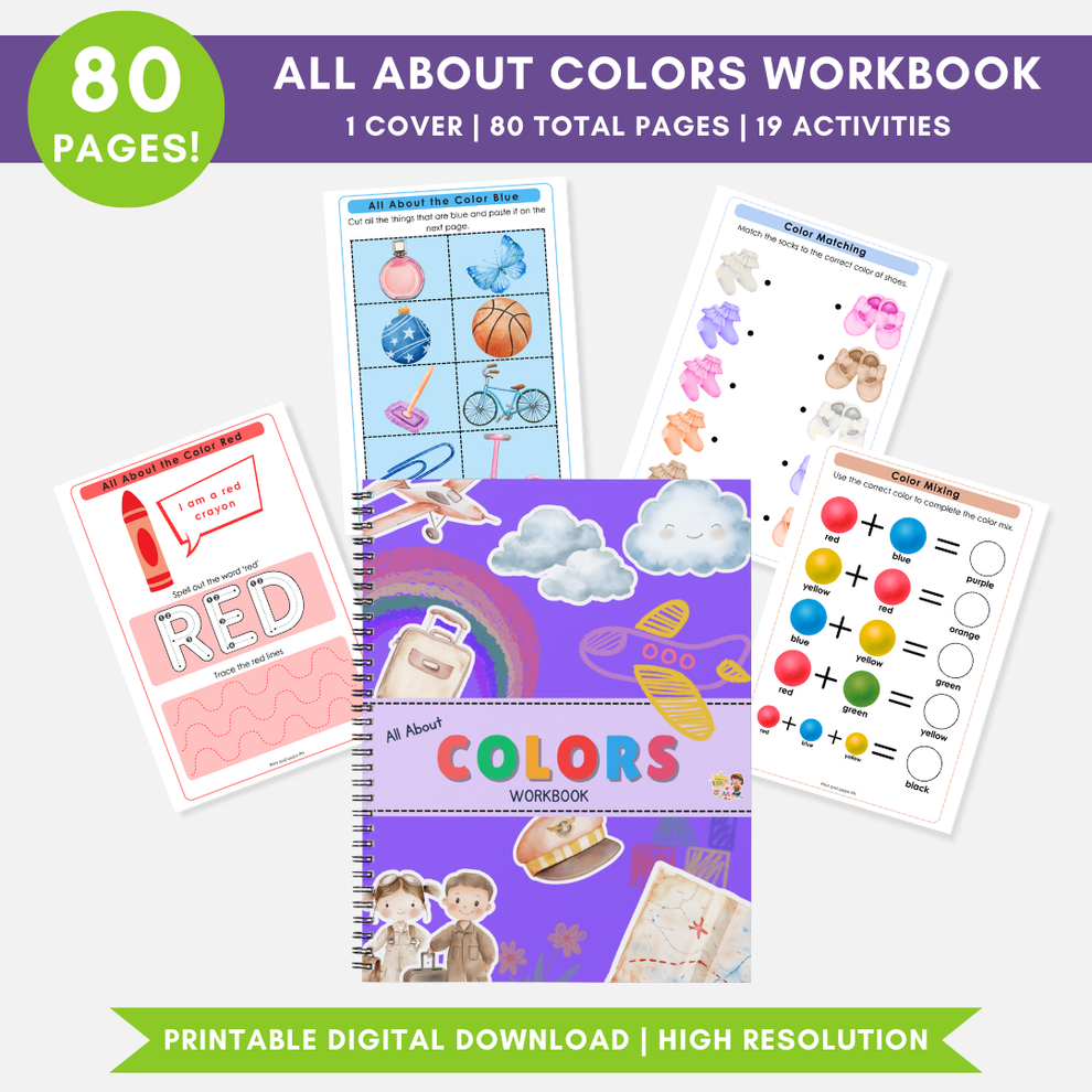 All About Colors Workbook (Digital Only) – Print and Learn PH